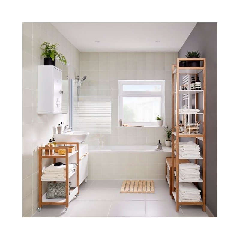 Vonios sienelė AQUALUX 3 Half Frame Radius Bath Screen